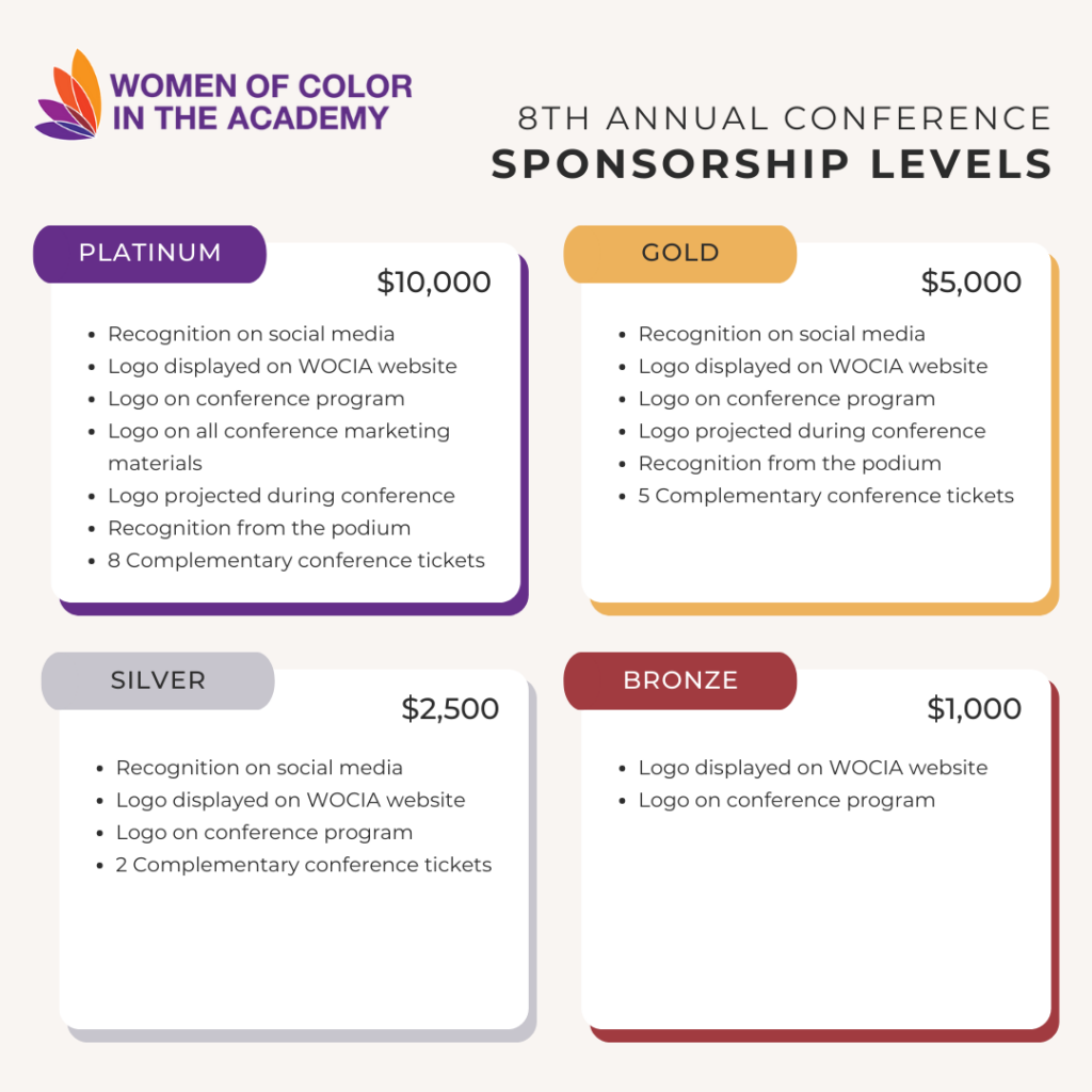 Sponsorship & Giving | Women of Color in the Academy Conference